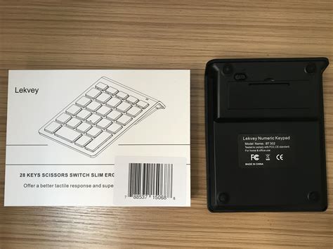 Bluetooth Number Pad Lekvey Portable Wireless Bluetooth 28 Key Numeric