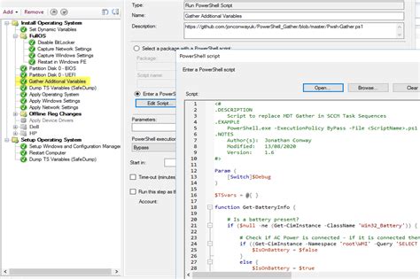 Task Sequence Variables Recast