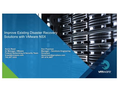 Pdf Improve Existing Disaster Recovery Solutions With Vmware Nsx · Data Center Consolidation