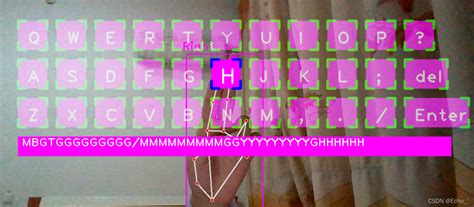 Opencv实战项目（1）—— 虚拟键盘from Cvzonehandtrackingmodule Import Handdetector