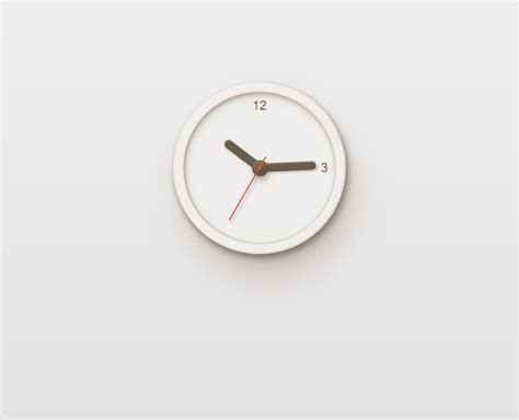 Html5时钟运行动画，简单实用的css时钟代码 17素材网