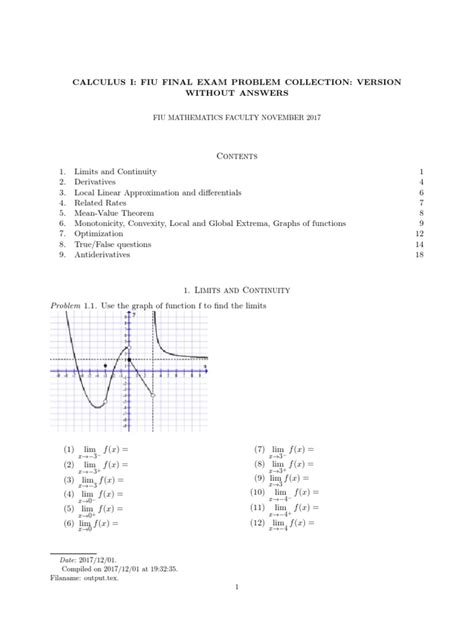 Question Calculus Pdf