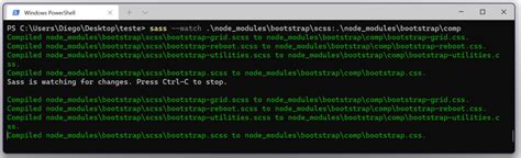 compilando o bootstrap com sass e npm diego mariano