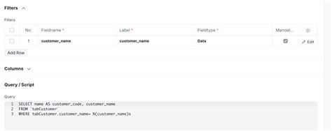 Query Report Filter Reports Frappe Forum
