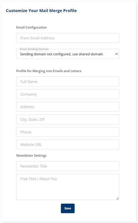 mail merge profile allclients knowledge base