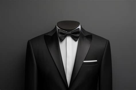 Mockup De Traje De Tuxedo En Fondo Blanco Para Fines De Dise O Foto Premium