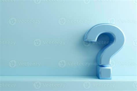 Question Mark On Blue Background Concepts Of Business Support