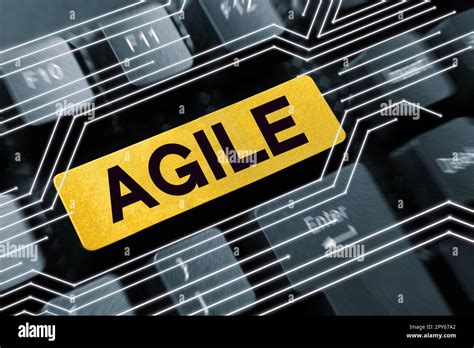 Text Caption Presenting Agile Word Written On Particular Approach To