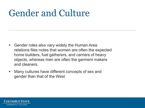 Oer Chapter 12 Sex And Gender Ppt