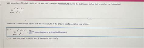 Solved Use properties of limits to find the indicated limit. | Chegg.com