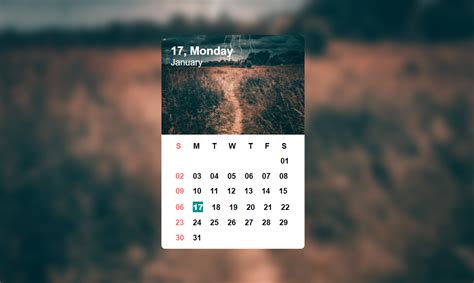 calendar · issue 96 · dezenix frontend html css js · github