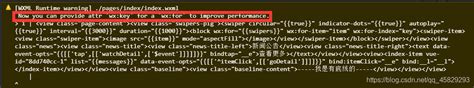 Uniapp开发微信小程序时警告 Now You Can Provide Attr `wxkey` For A `wxfor` To