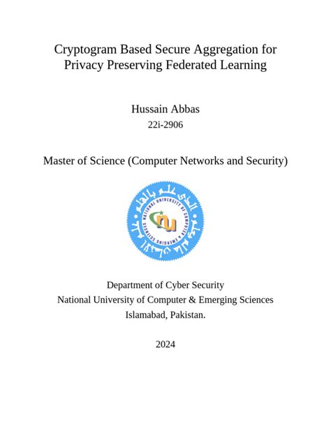 Thesis Ii Pdf Encryption Machine Learning