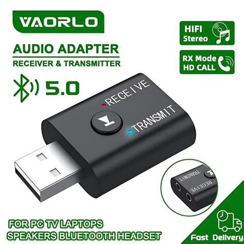 Bluetooth 5 0 Audio Transmitter Receiver 3 5mm Aux Jack Rca Usb Dongle Stereo Wireless Adapter