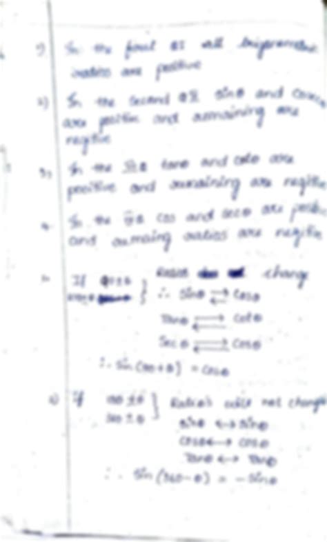 Solution Trigonometry Ratios Identity And Quadrants And Angles