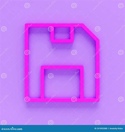 3d Render Of Save Icon Illustration Isolated Floppy Disk Symbol