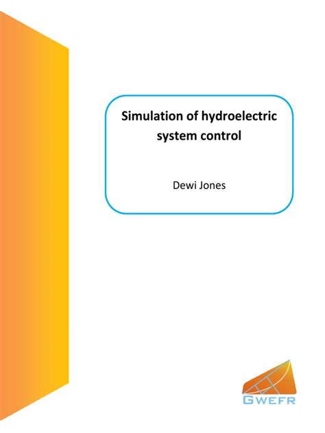 Simulation Of Hydroelectric System Control Pdf Systems Theory Physics