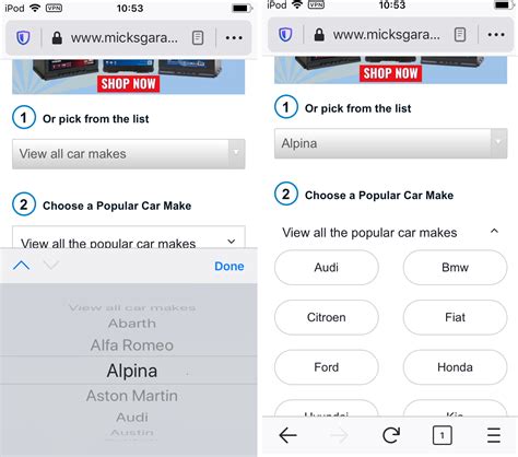 Micksgarage Design Is Broken Issue Webcompat Web Bugs GitHub