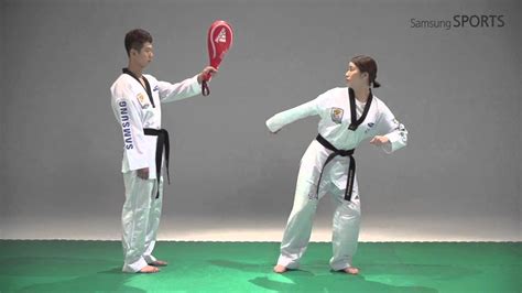 태권도 기본발차기 옆후리기 Youtube