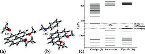 Optimized Geometries Of Catalyst 1 With A A Model Epoxide 3a And B