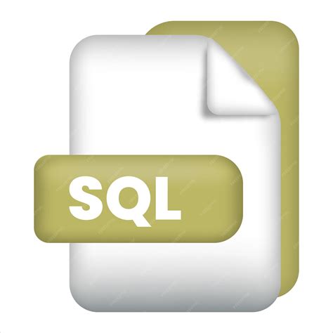 Sql Datei Format Symbol Sql Datei Format 3d Rendering Symbon Sql Daten