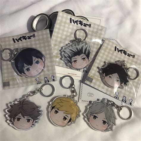 Jual Keycain Haikyuu Gantungan Kunci 2 Sisi Keychains Shopee Indonesia