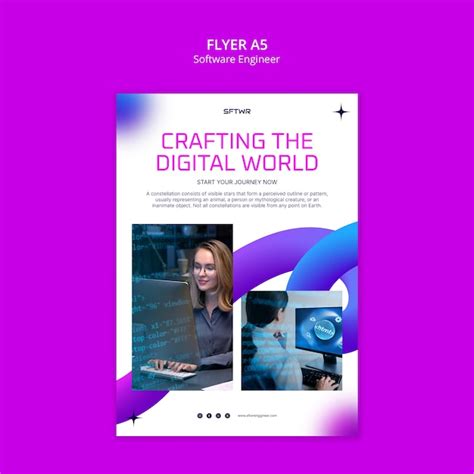 Free Psd Software Engineer Poster Template