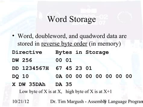 8086 Assembly Language Ppt