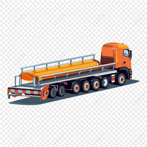 평상형 트레일러 벡터상표만화클립 아트 Png 일러스트 무료 다운로드 Lovepik