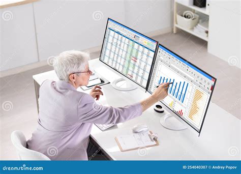 Professional Data Analyst Stock Image Image Of Chair 254040307