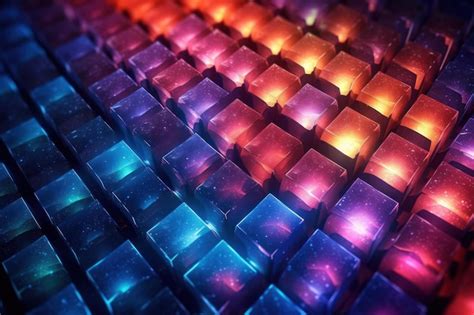 Premium Ai Image Fractal Geometric Matrix