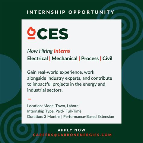 Hiring Internshipopportunity Engineeringinternship Lahorejobs