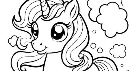 يونيكورن للتلوين للاطفال صور رسومات كيوت