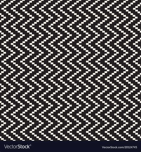 Seamless Zig Zag Geometric Pattern Classic Vector Image