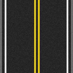 Double Solid Yellow Line Pavement Markings