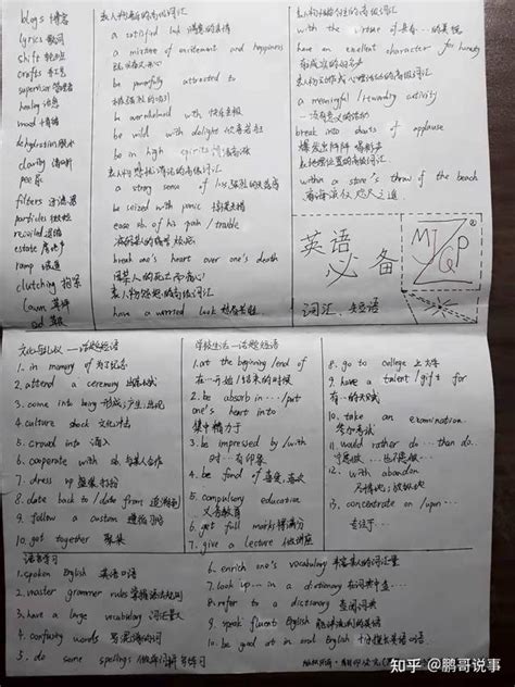 高中英语笔记单词 知乎