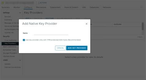 Enable Vsan Encryption With Vsphere Native Key Provider Victor