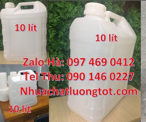 Can Dẹp L Đựng Hóa Chất Can Nhựa L Đựng Dung Môi Can Nhựa L Vuông Đựng Phân Bón Can L