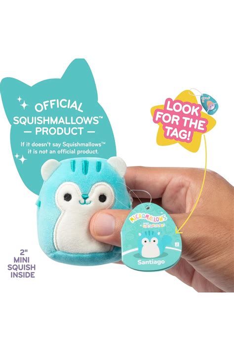 Toyfest 1 Adet Micromallows Squishmallows Sürpriz Mini Yumuşak Peluş