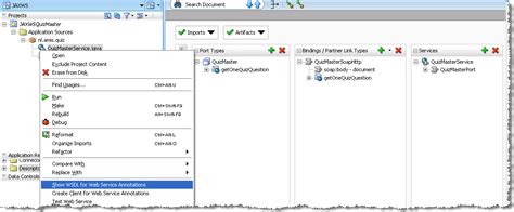 publishing java based webservices using jax ws in jdeveloper 11g