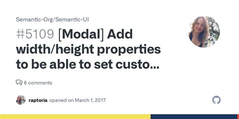 Modal Add Widthheight Properties To Be Able To Set Custom Modal Sizes With Javascript · Issue