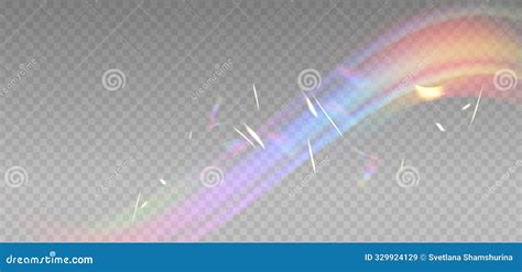 Iridescent Crystal Leak Glare Reflection Effect Optical Rainbow Lights