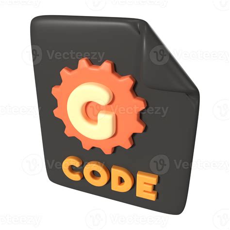 G Code File 3d Illustration Icon 33293527 Png
