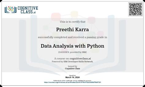 Preethi Karra On Linkedin Ibm Dataanalysis Python