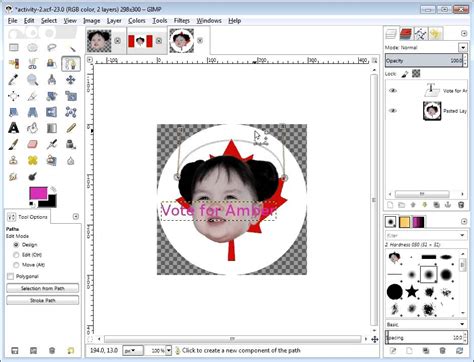 Gimp Activity 2 06 Text Along Path Top First Time For Text Along