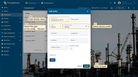 Widget Actions Thingsboard Community Edition