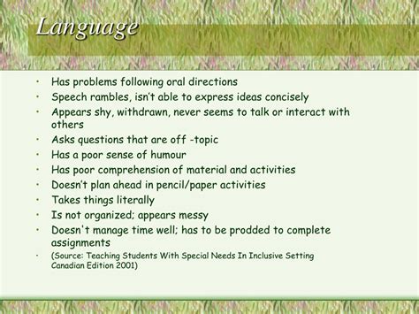 Ppt Communication Exceptionality Speech And Language Powerpoint Presentation Id 9184997