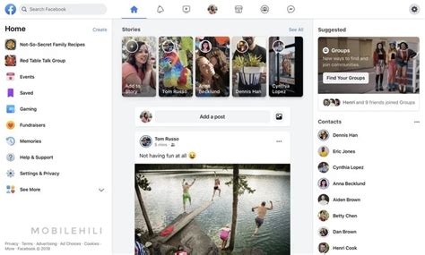 Facebook New Ui Coming With Dark Mode For Android And Pc Mobile Hili