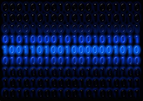 Download Blue Binary Code Computer Lock Screen Wallpaper
