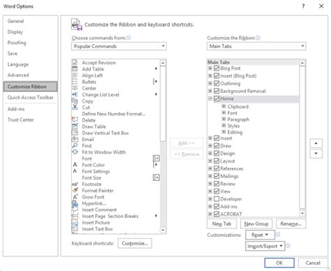 how to customize your ribbon and keyboard shortcuts in ms word karin skapski